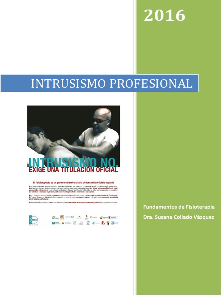 Intrusismo Profesional | PDF | Terapia física | Fraude