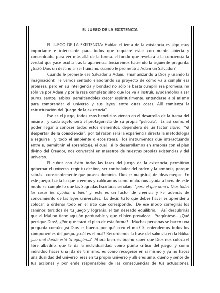 DESTINO | PDF | Existencia | Filosofía