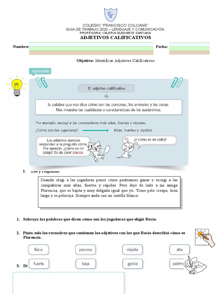 Adjetivos | PDF | Crecimiento personal y profesional