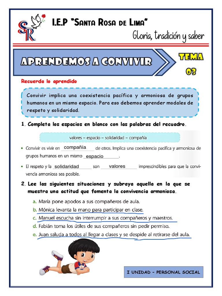 Aprendemos A Convivir - 31 - 03 | PDF