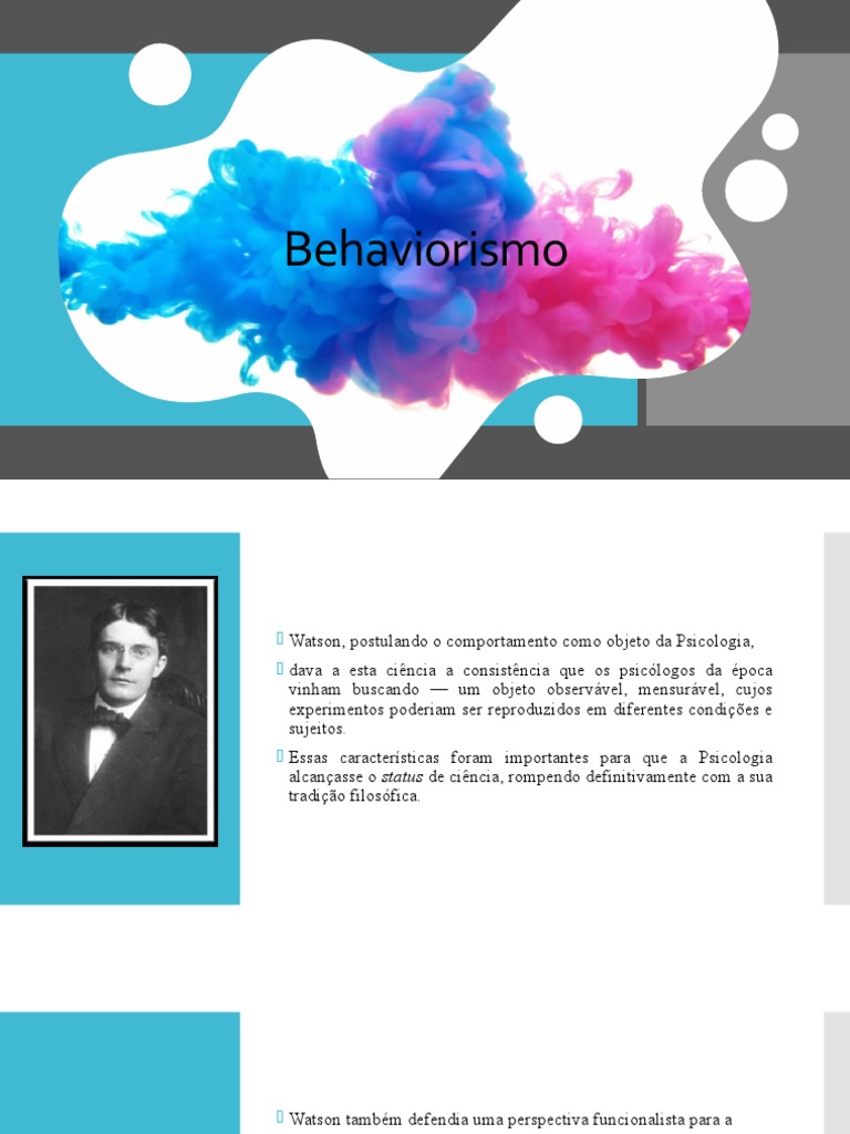 Os fundamentos do behaviorismo: conceitos-chave de Watson, Skinner e ...