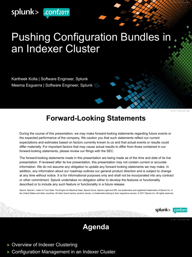 Pushing Configuration Bundles in An Indexer Cluster | PDF | Trademark | Software Development
