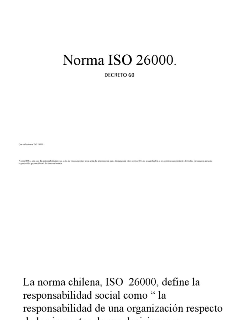 Guía de la Norma ISO 26000 | PDF