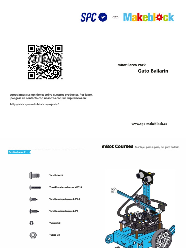 Manual Mbot Servo Pack | PDF | Componentes | Unión