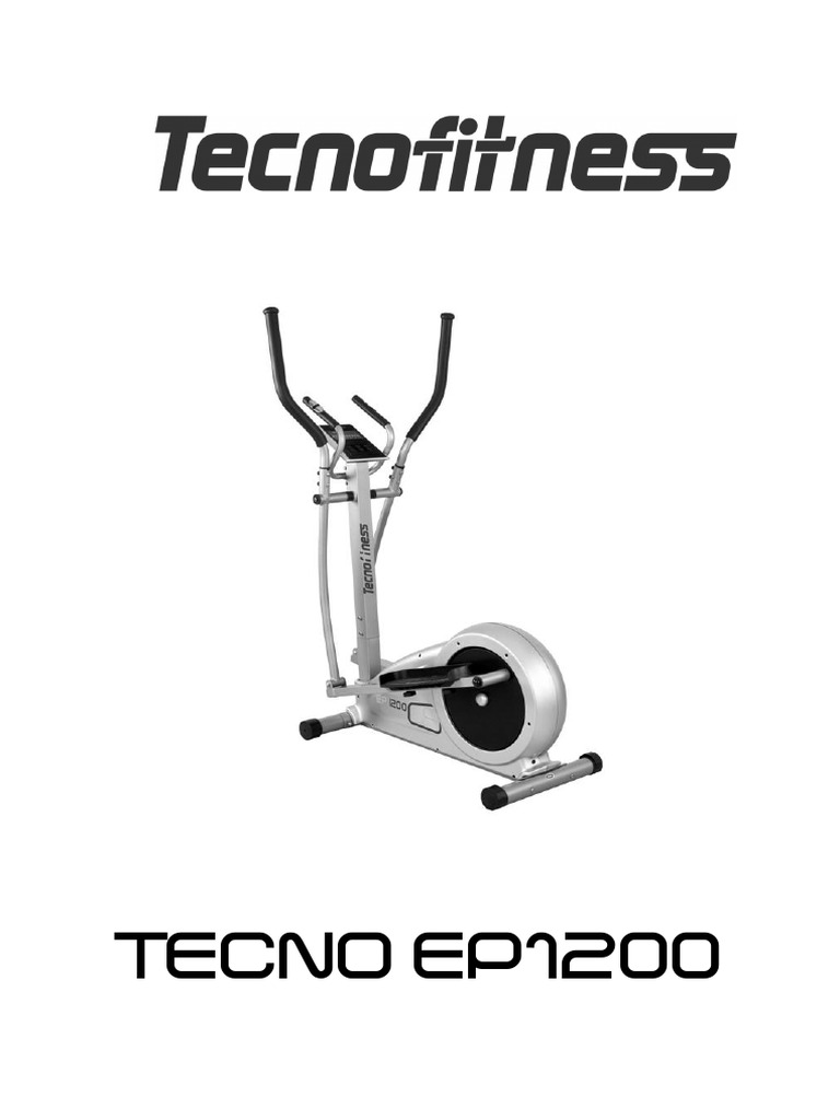 Manual Elliptical Tecno EP1200 - IE - 160595 - 000 | PDF | Ritmo cardiaco