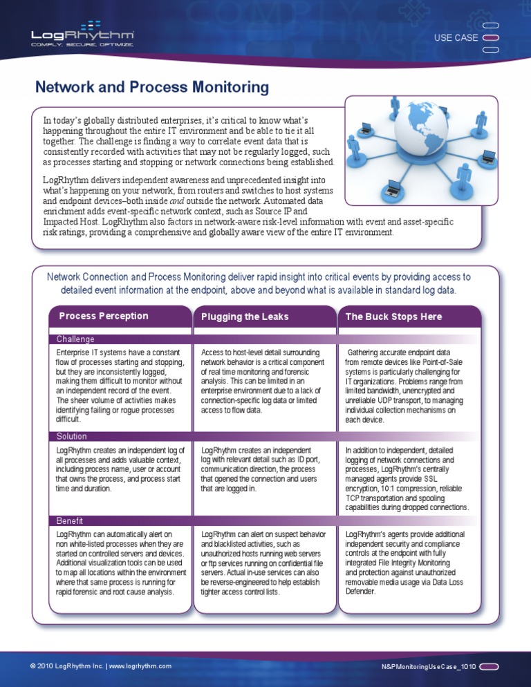 LogRhythm Network Process Monitoring Use Case | PDF | Encryption ...