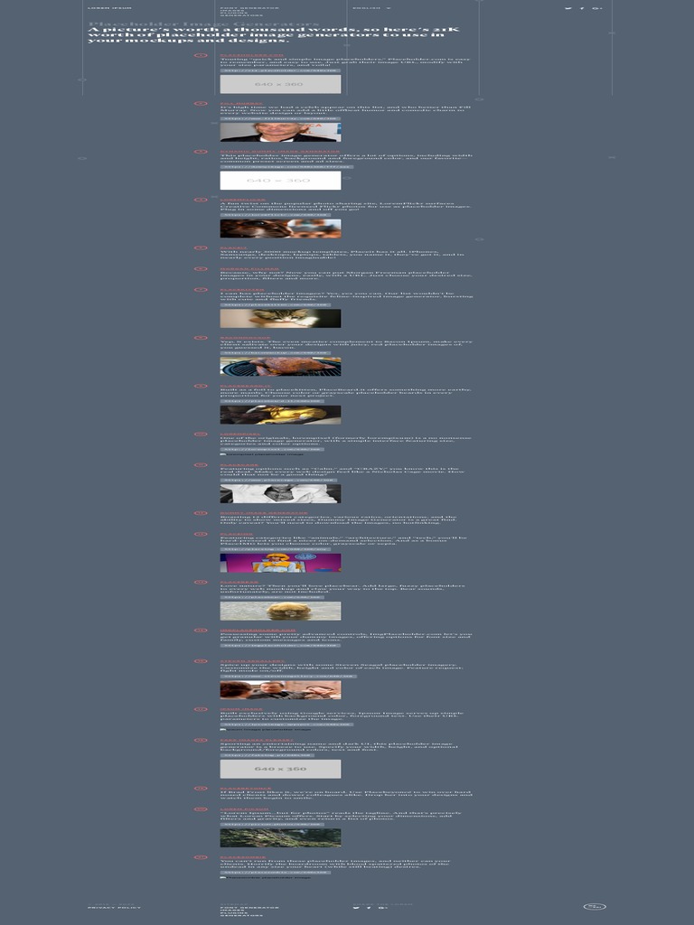 21 of The Best Placeholder Image Generators | PDF | Page Layout | Software