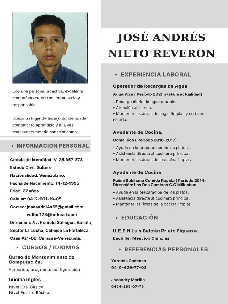 Jose Andres CV | PDF
