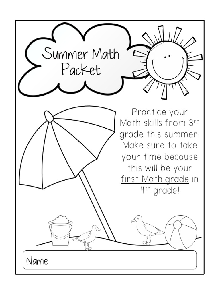 4th Grade Summer Math Packet | PDF | Geometry | Elementary Mathematics