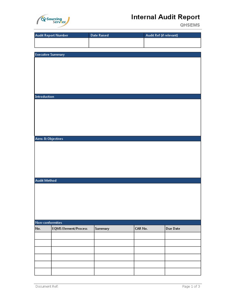43 Internal Audit Report | PDF | Finance & Money Management