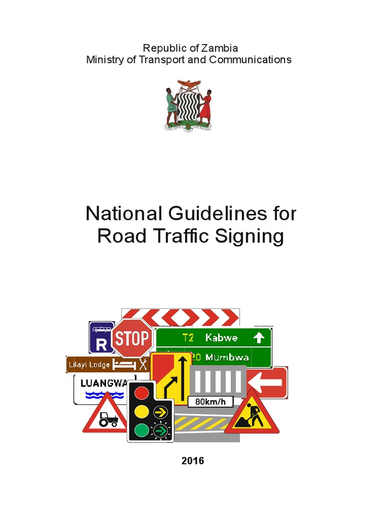 Final National Guidelines V10 13 1 16 | PDF | Traffic | Speed Limit