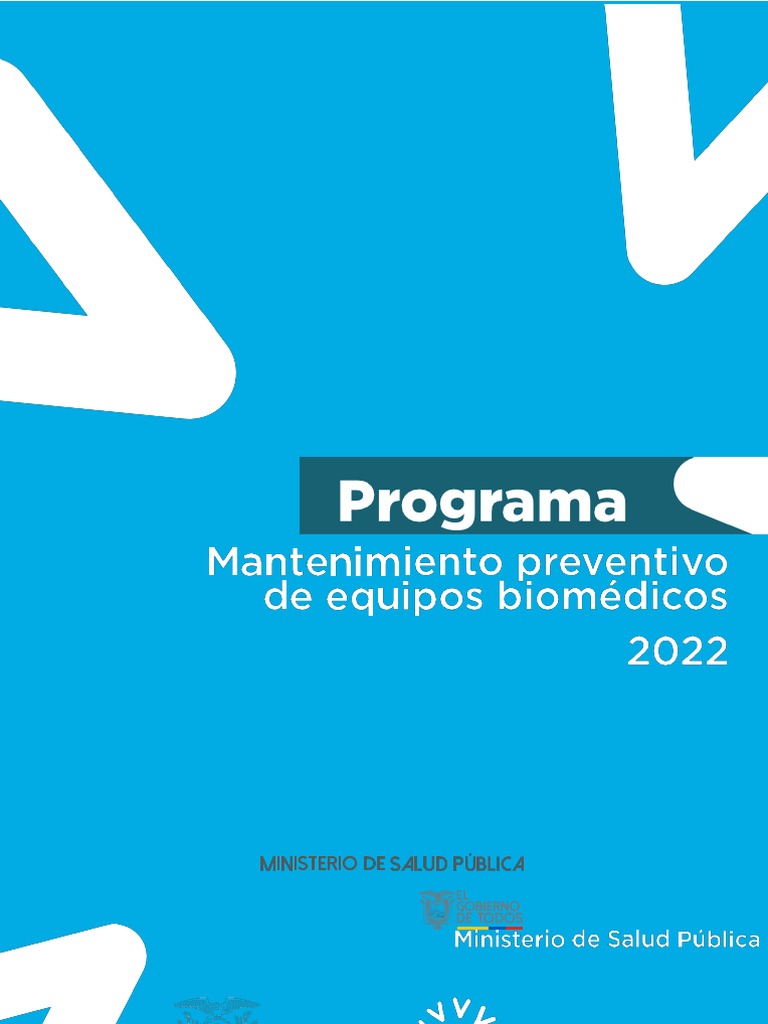 Protocolo Programa de Mantenimiento Preventivo de Equipos BiomÉdicos | PDF | Hospital ...