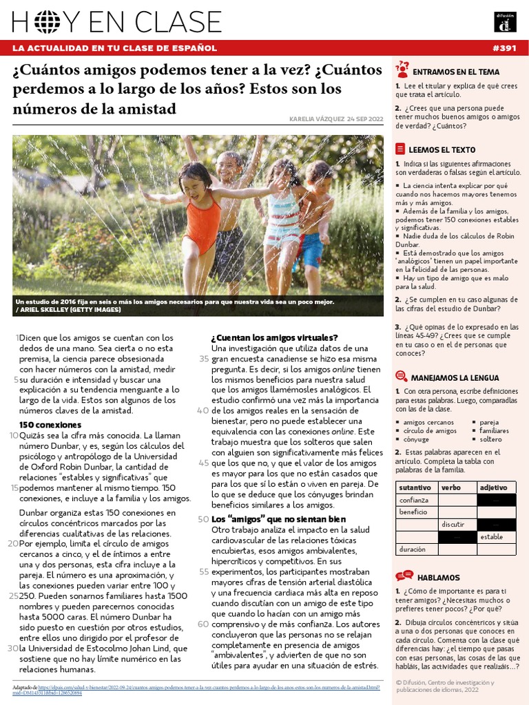 Hoy en Clase 391 TM | PDF