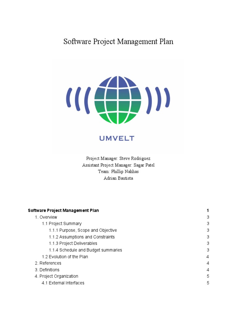 Software Project Plan for Students | PDF | Project Management | Application Software