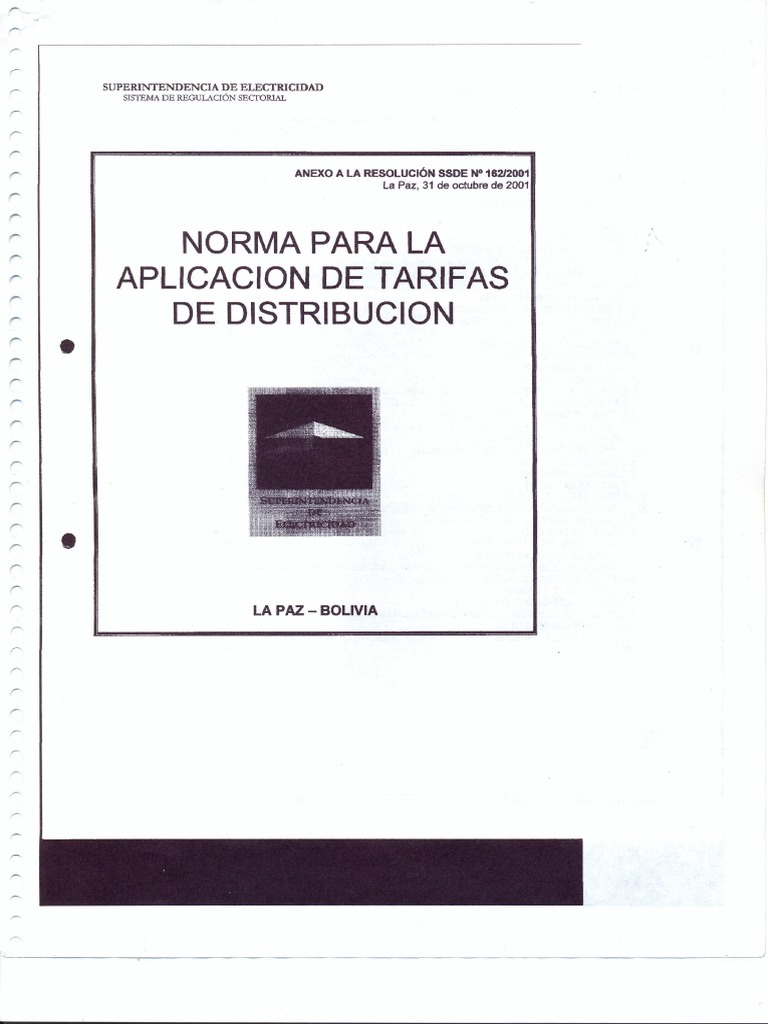 Resolucion SSDE #162 2001 | PDF