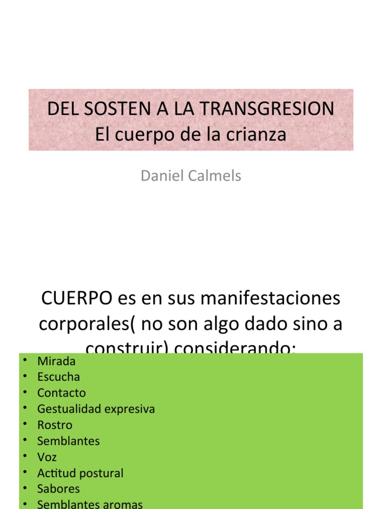 Del Sosten A La Transgresion | PDF | El embarazo