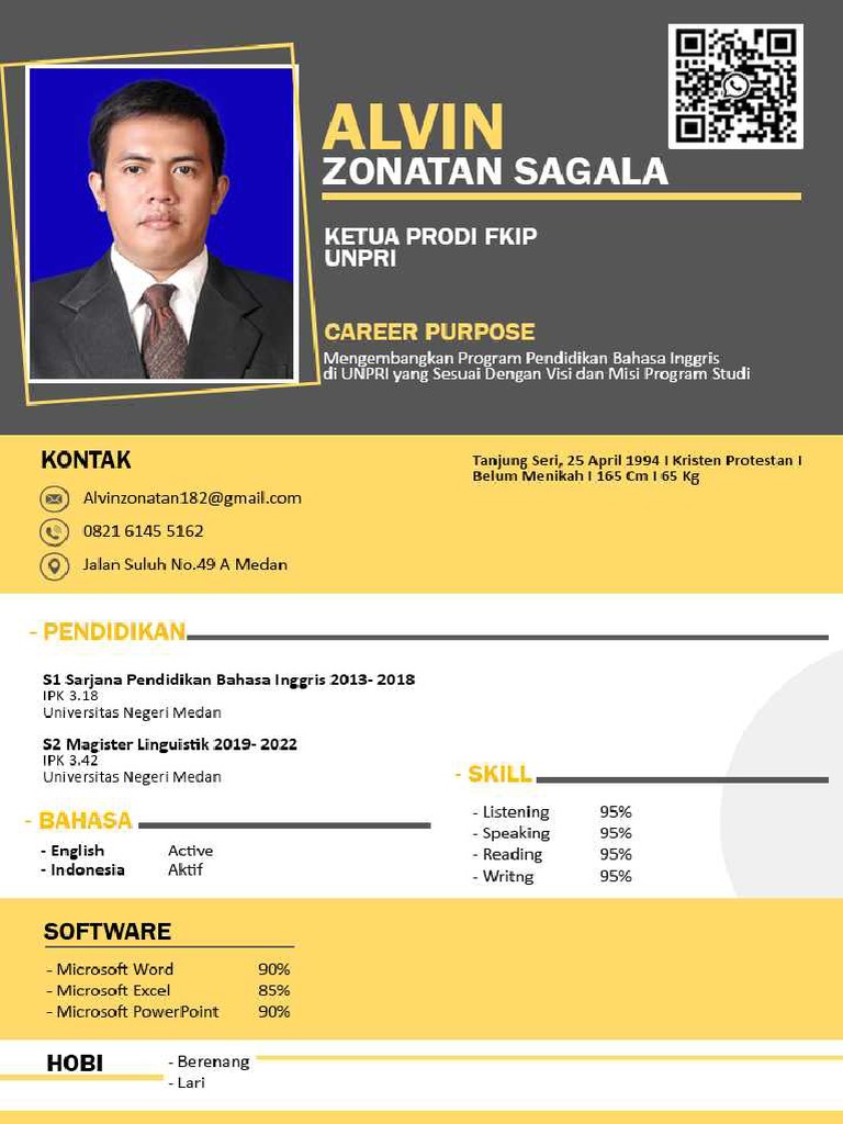 CV Alvin Zonatan | PDF