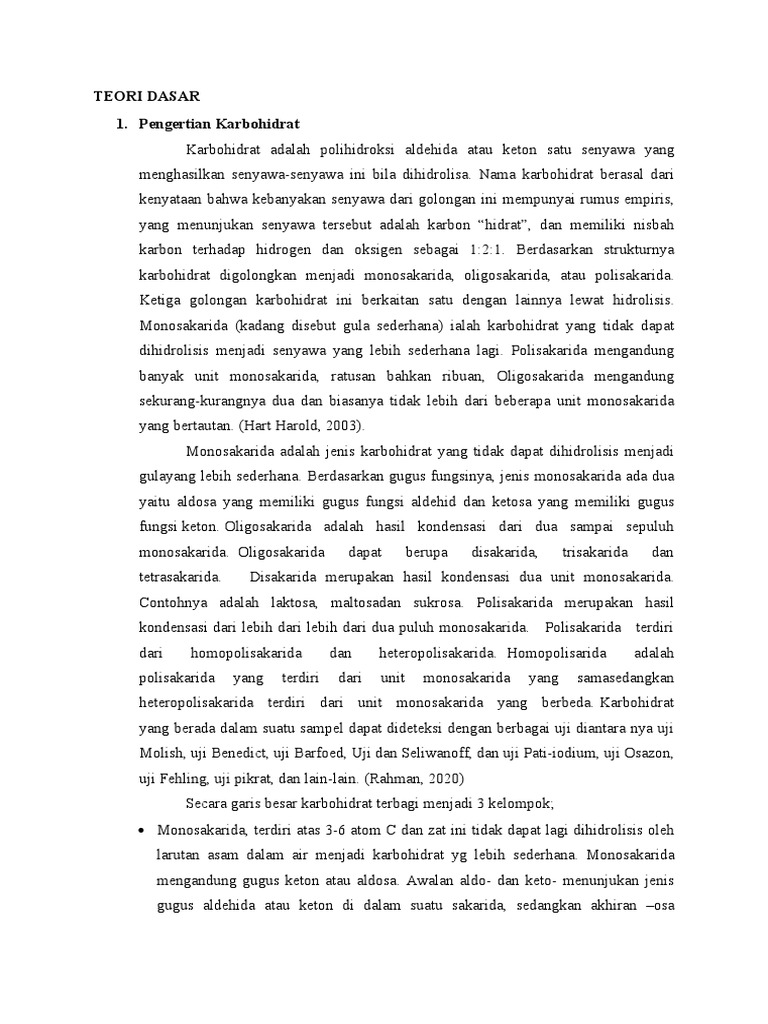 Teori Dasar Biokimia | PDF