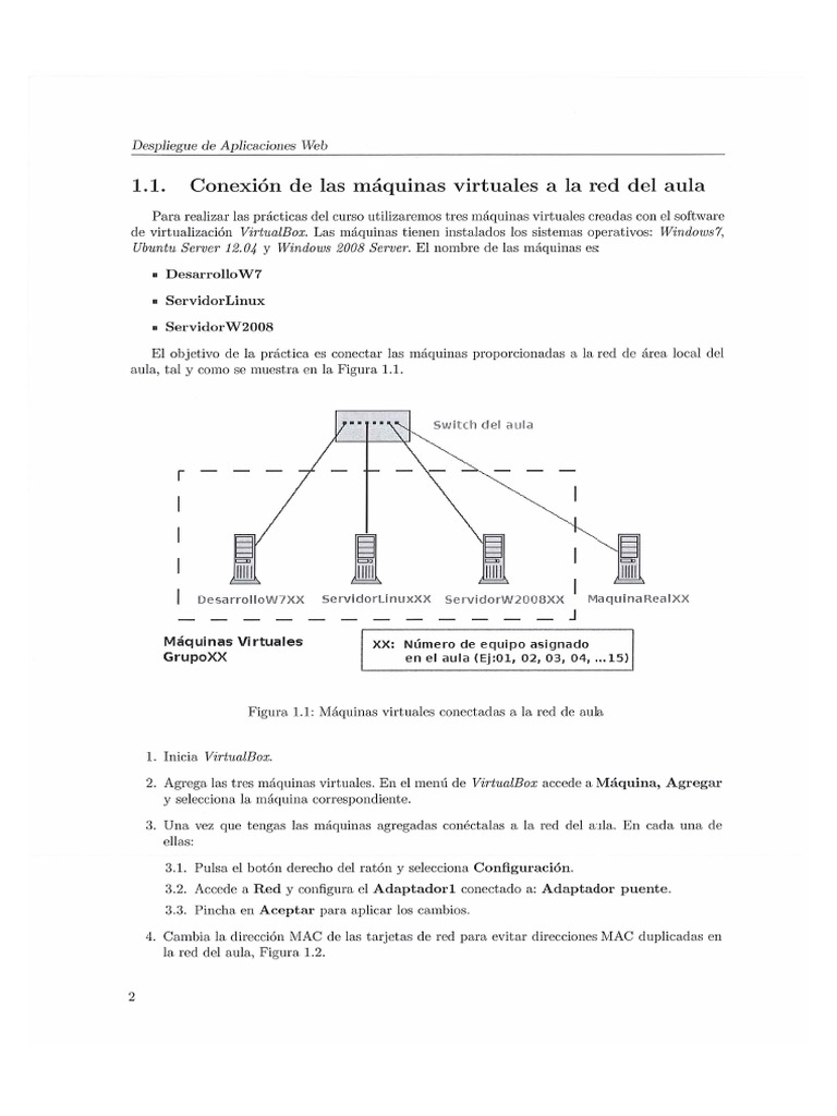 Ejercicio Evaluable Máquinas Virtuales | PDF