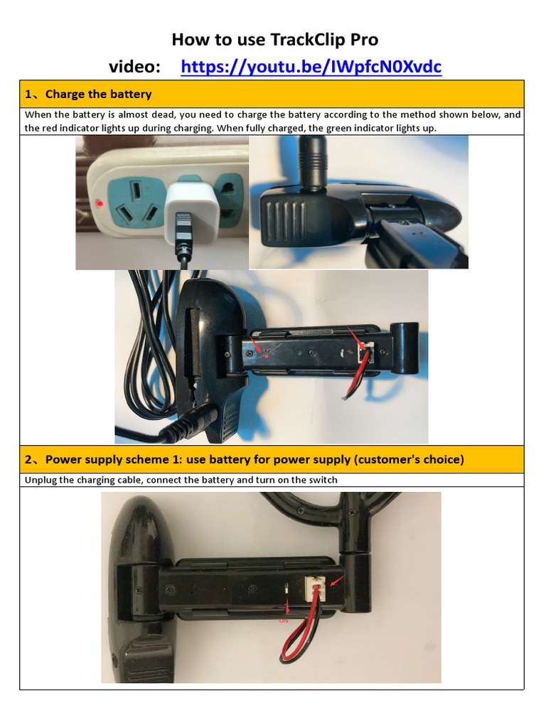 Using TrackClip Pro: Setup Guide | PDF | Technology & Engineering ...