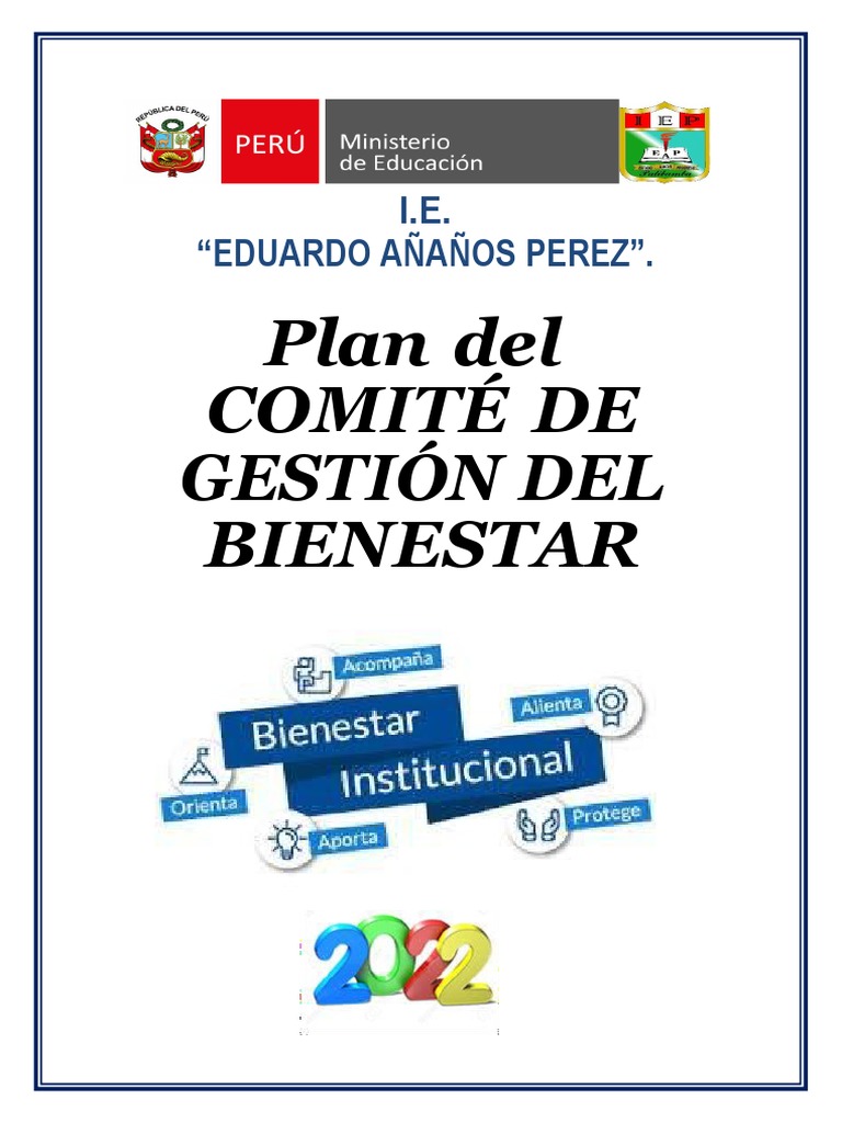 Plan Bienestar IE Eduardo Añañós | PDF | Violencia | Institución