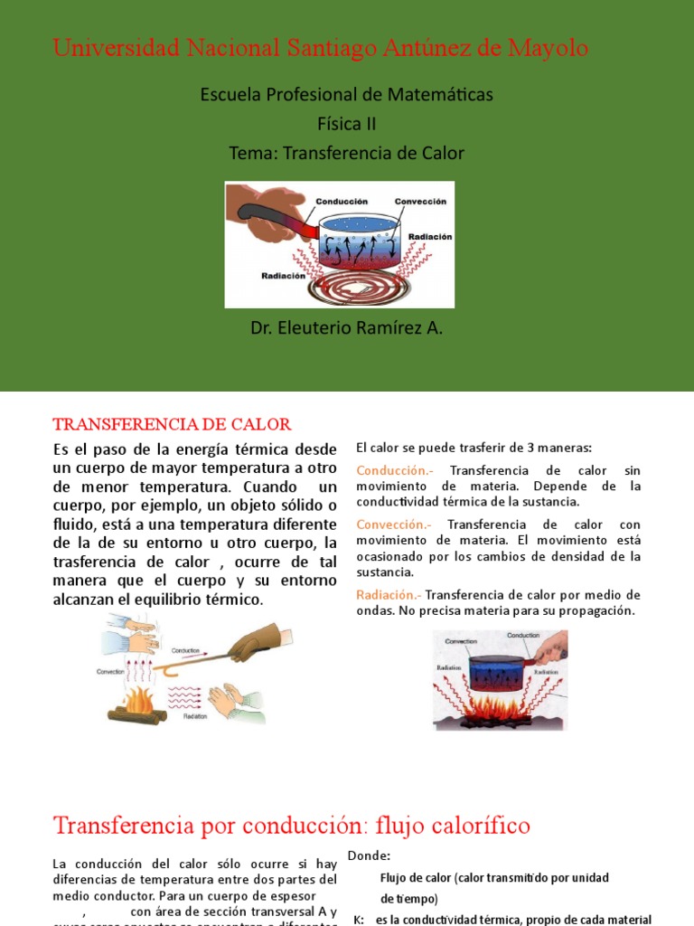 Transferencia de Calor | PDF | Conduccion termica | Convección