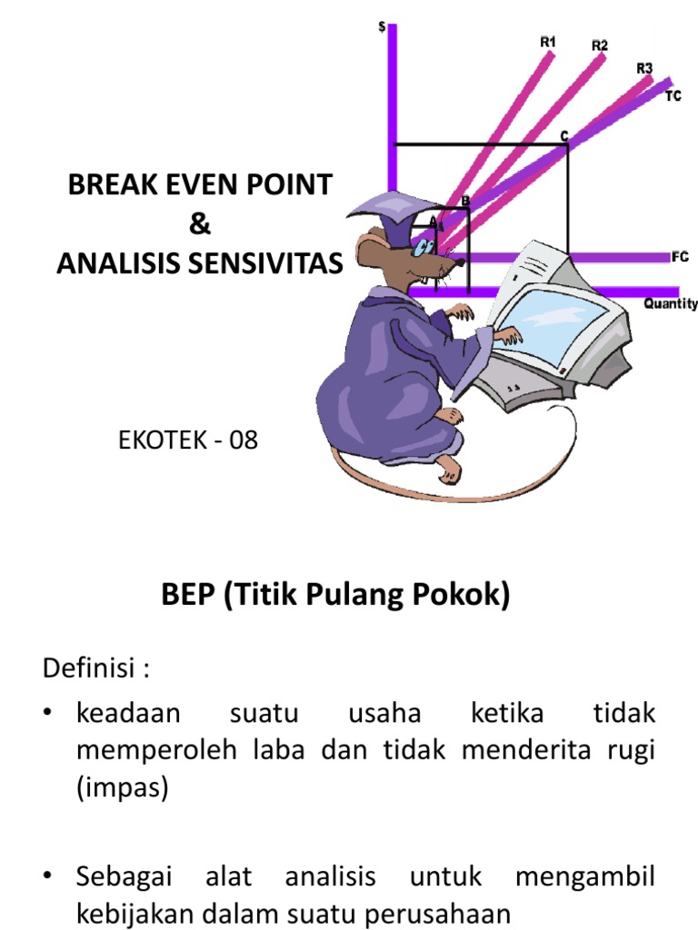 Break Even Point & Analisis Sensivitas Ekotek - 08 | PDF