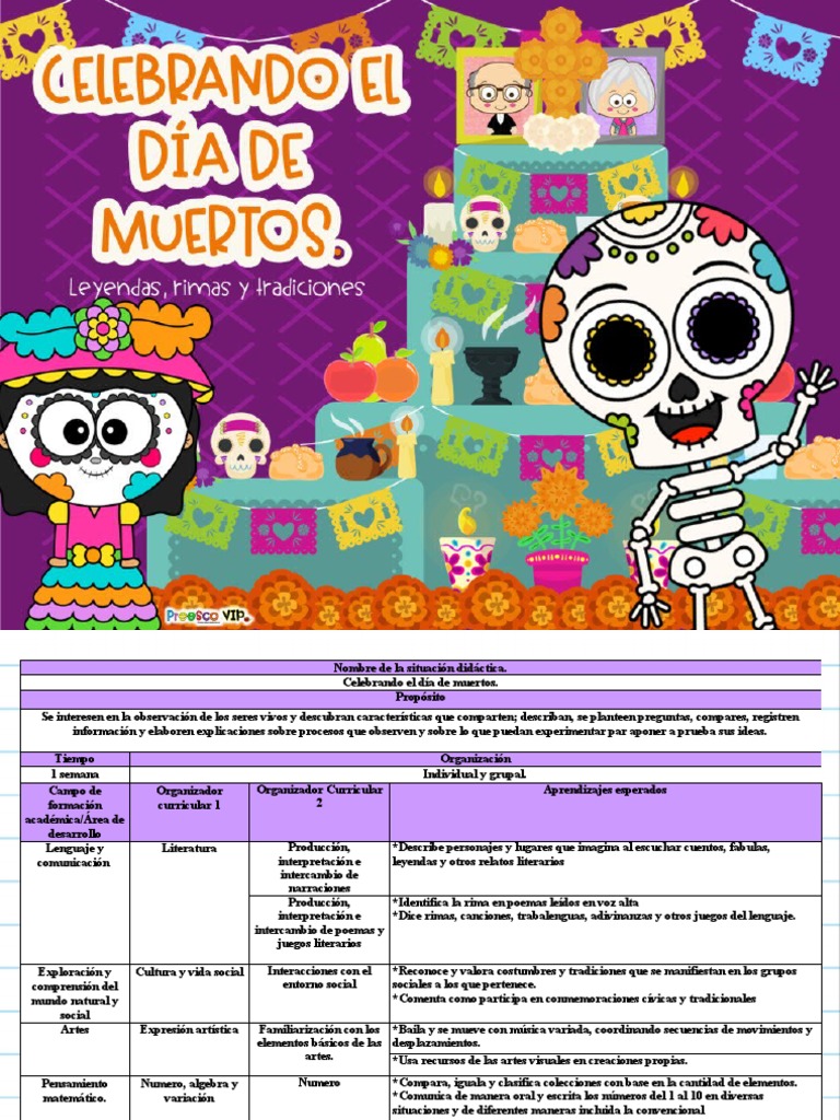 Plan Celebrando El Dia de Muertos | PDF | Evaluación