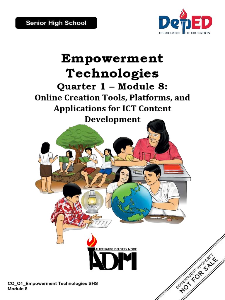 ADMSHS Emp Tech Q1 M8 L1 Online-creation-Tools-platforms-1 | PDF ...