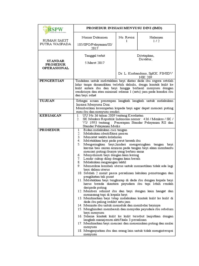 Inisiasi Menyusu Dini | PDF