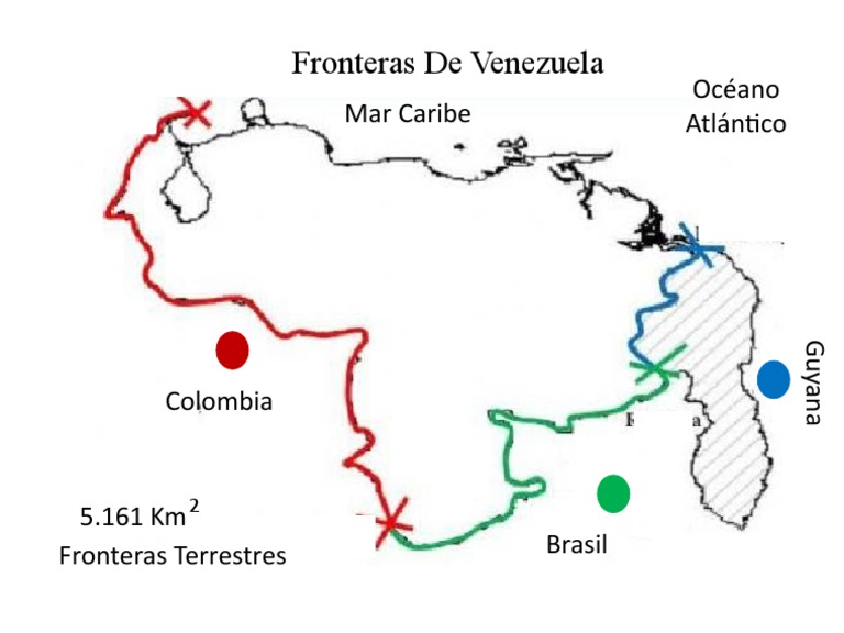 Mapa Fronteras de Venezuela | PDF