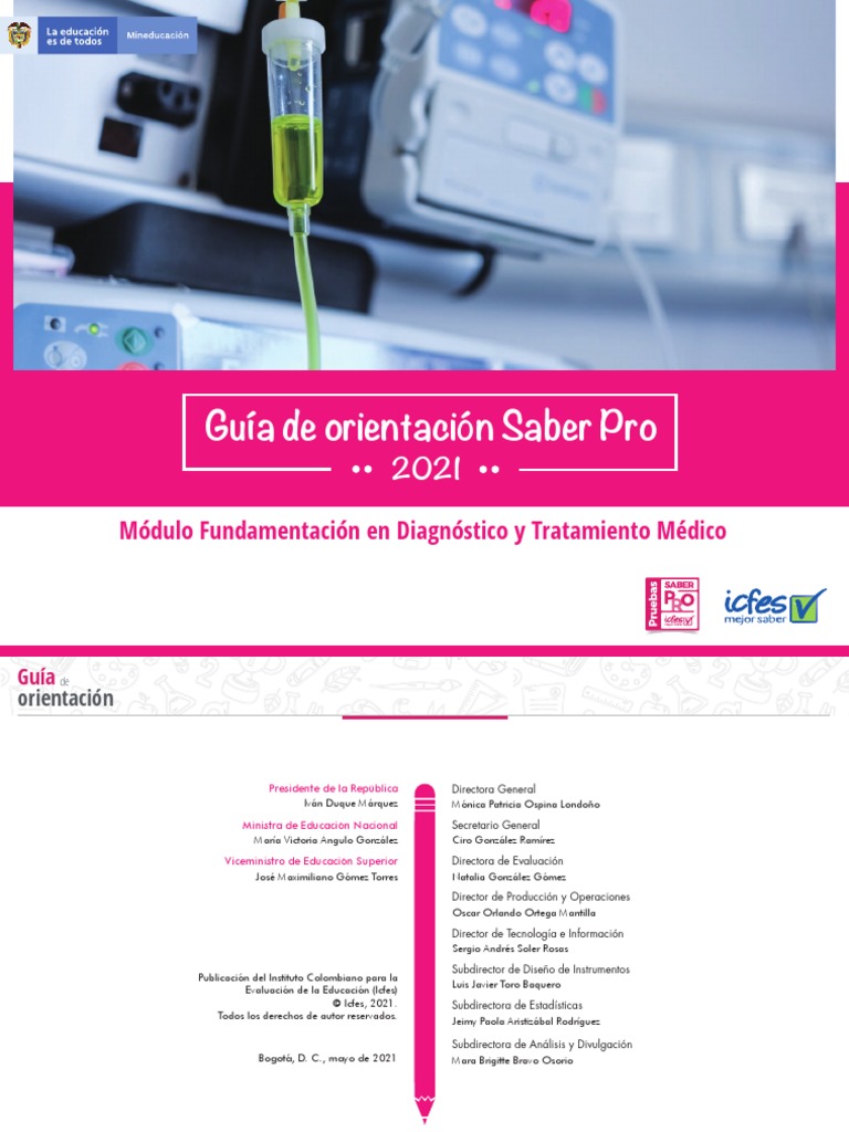GDO Fundamentación en Diagnóstico y Tratamiento Médico Saber Pro 2021 | PDF | Prueba (evaluación)