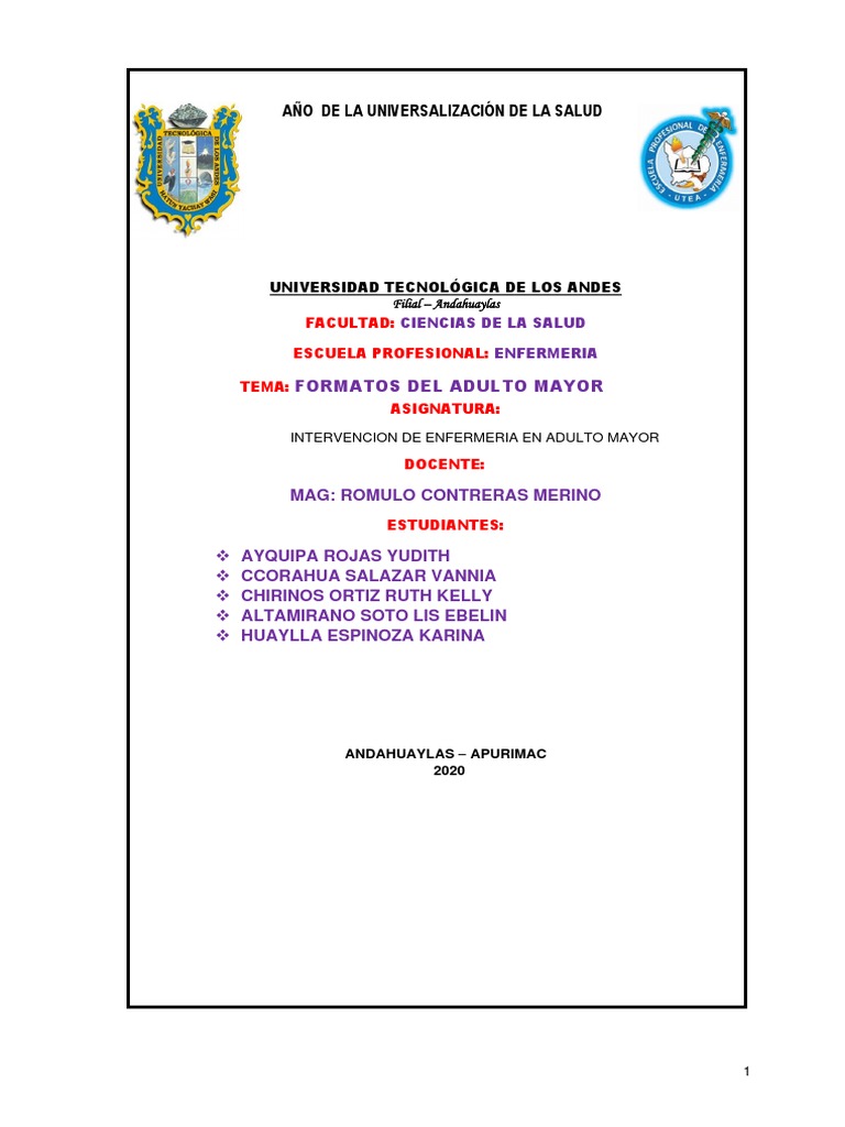 Formato Vacam | PDF | Índice de masa corporal | Vejez