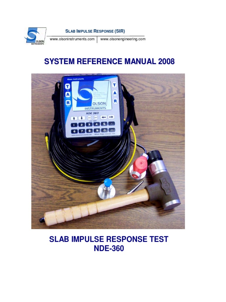 NDE 360 - SIR Manual 2010 New | Download Free PDF | Installation ...