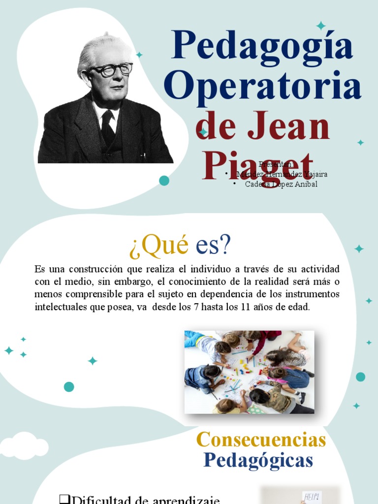 Jean Piaget | PDF | Aprendizaje | Método de enseñanza