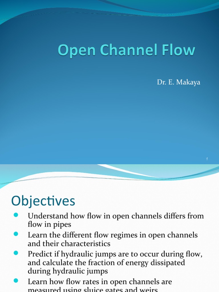 Open Channel Flow 2 - Hydraulics EM | PDF | Fluid Dynamics ...