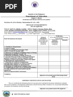 Deped Teacher 1 Applicant Checklist | PDF