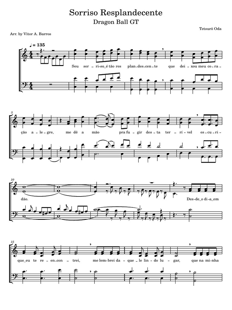 Dan Dan Kokoro Hikareteku Dragon Ball GT Tetsur Oda Sorriso ...