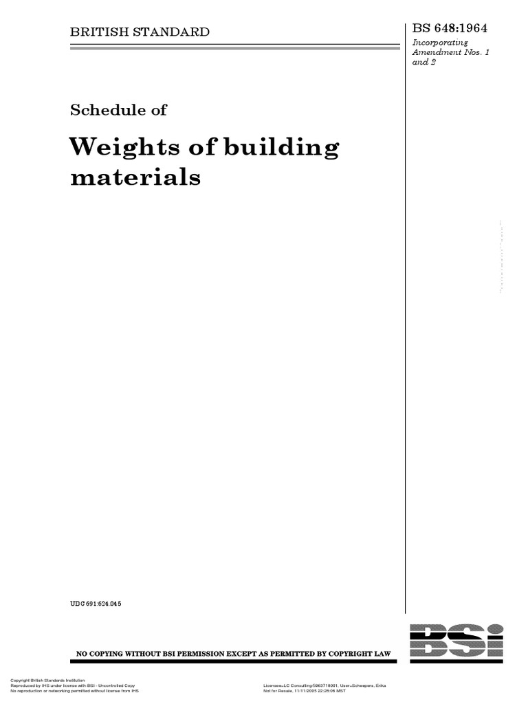 BS 648 1964 | PDF | Bracket | Inch