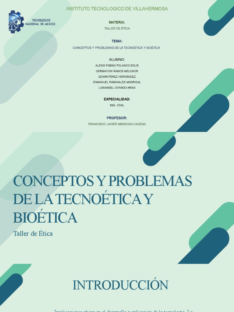 Tecnoética y Bioética | PDF | Bioética | Biología