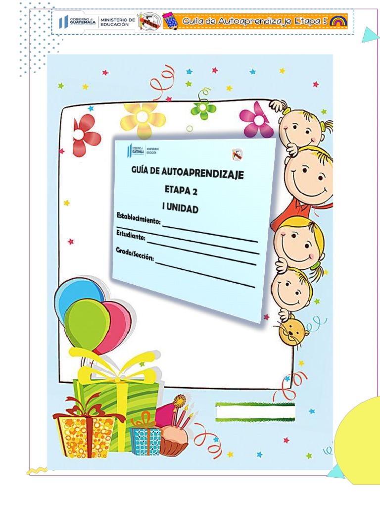 2022 Parvulos 2 Guia-Steg 1a Unidad | PDF | Color | Plantas