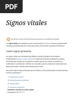 Signos Vitales OMS 1-18 Años 2019 | PDF