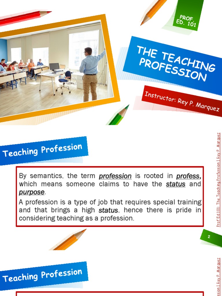 The Teaching Profession Unit 1 | PDF | Educational Technology | Teachers