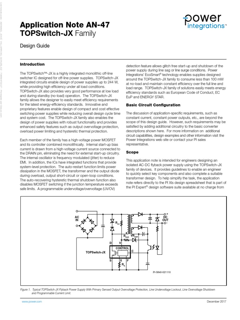 Aula 1 Docs An47 | PDF | Power Supply | Rectifier