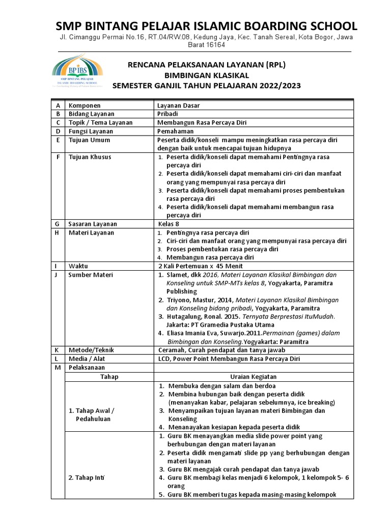 RPL Kelas 8 - MEMBANGUN RASA PERCAYA DIRI (Ganjil) | PDF RPL Kelas 8 - MEMBANGUN RASA PERCAYA DIRI (Ganjil) | PDF