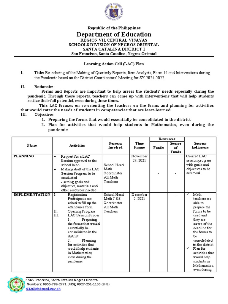 Math Learning Action Cell 2021 | PDF | Mathematics | Behavior Modification