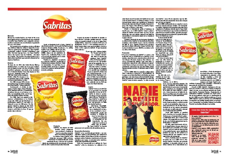 Sabritas | PDF | Pepsi Co | Industria de alimentos