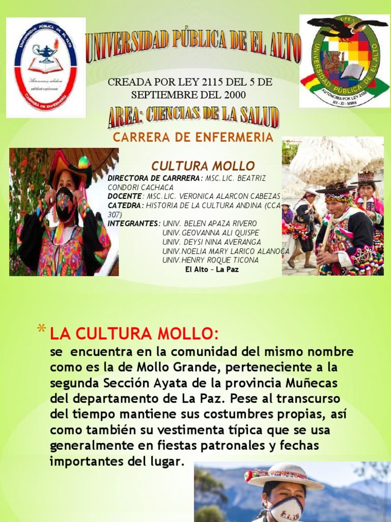 Cultura Mollo Diapos | PDF | Canal | Agua