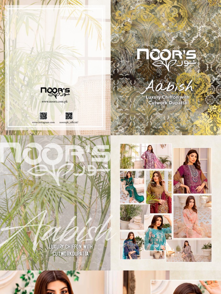 Noors Aabish Luxury Chiffon Cutwork 2021 | PDF
