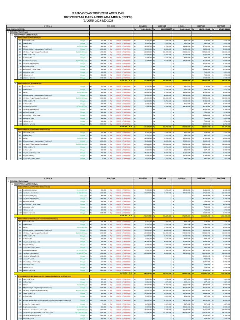 Proyeksi Arus Kas Pdf